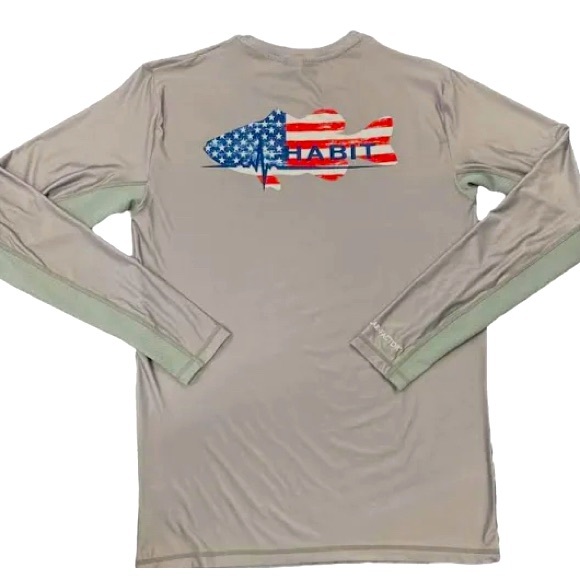 Habit | Shirts | Nwt Habit Long Sleeve Performance Tee Gray With ...